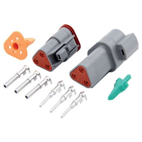 Разъем Deutsch 3-х контактный / Cummins 3 pin