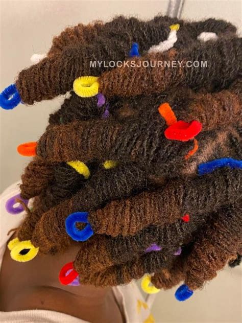 5 Easy Ways To Curl Your Locs My Locks Journey Flexi Rod Curls