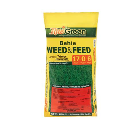 Rite Green 151208 Lawn Fertilizer Bahia Weed And Feed For Bahia Grass 4000 Sq Ft