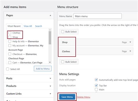 Create A Dropdown Menu Elementor