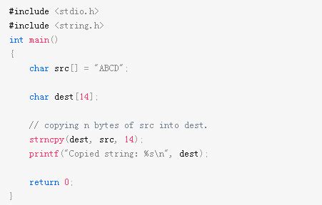 C C Strcpy Strncpy