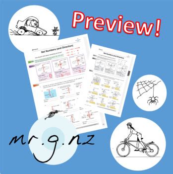 Calculating Net Force Notes Worksheet Answers Mr G Nz TPT