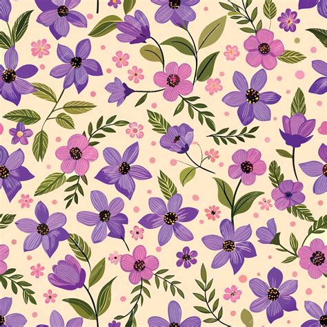 Cute Floral Pattern In The Small Flower Ditsy Print Seamless Vector