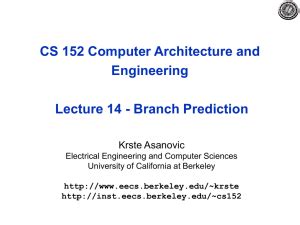 Branch Prediction