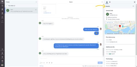Chats Section Start Chatting With Customers Livechat Help Center