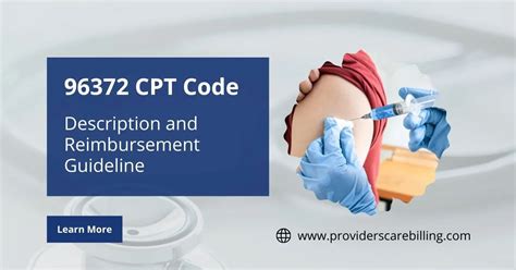 96372 Cpt Code Description And Reimbursement Guideline Providers Care