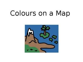 Landforms Colours On A Map By Accessible Learning TPT