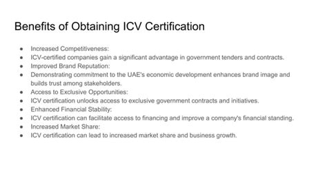 Icv Certificate Your Guide To Success In The Uae Market Ppt