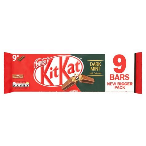 Nestlé Kit Kat 2 Finger Dark Mint 9 Pack 186g Centra