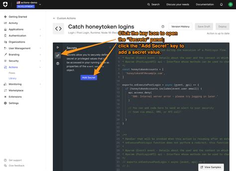 use honeytokens and auth0 actions to catch malicious user logins