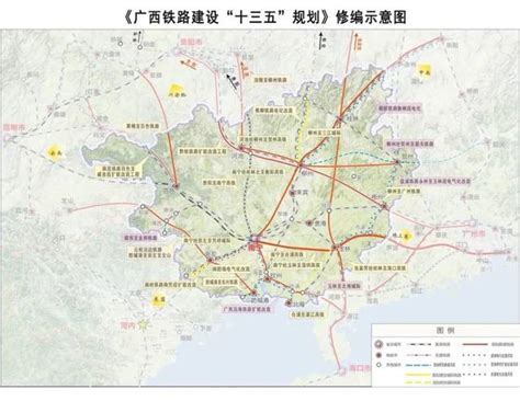 玉林北站 北流新圩镇高铁新城 玉林三环路高清规划图 大山谷图库