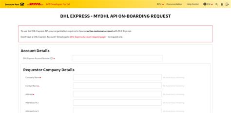 DHL Express How To Get The DHL REST API Key And API Secret