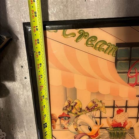 Osp Art Vtg 8s Disney Minnie Mouse Daisy Duck Ice Cream Diner