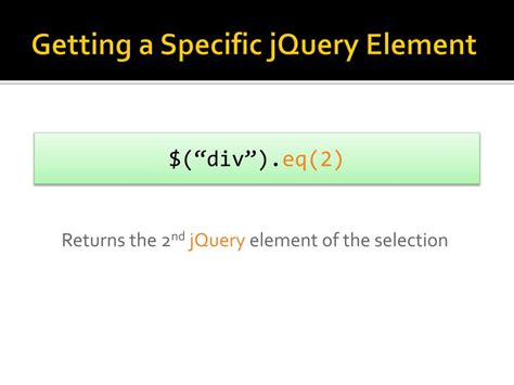 ppt jquery getting started powerpoint presentation free download