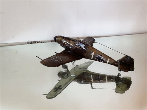 maquetas y modelismo en papel mersse bf 109 de zioprudenzio aviones