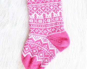 Fair Isle Stocking Etsy
