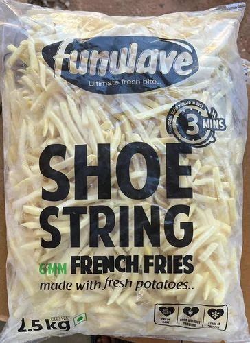 Frozen Deep Fry Funwave Shoe Sting French Fries Packaging Type Packet