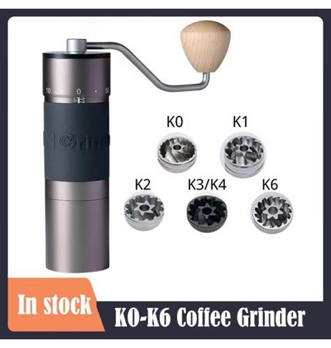 Kingrinder Kok6 알루미늄 커피 그라인더 수동 하이 엔드 그라인딩 티몬
