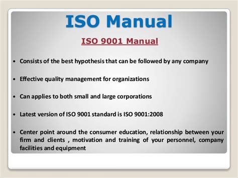 Why Does Require Different Types Of Iso Documentation Template