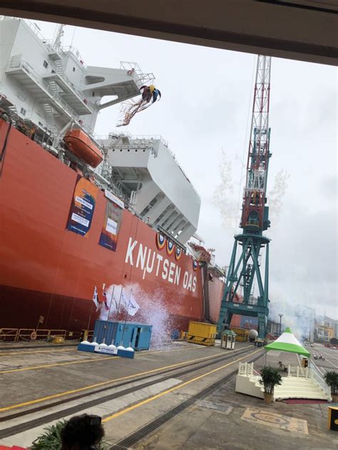 Spotted Knutsens 12th LNG Carrier Departs HHI Shipyard VesselFinder