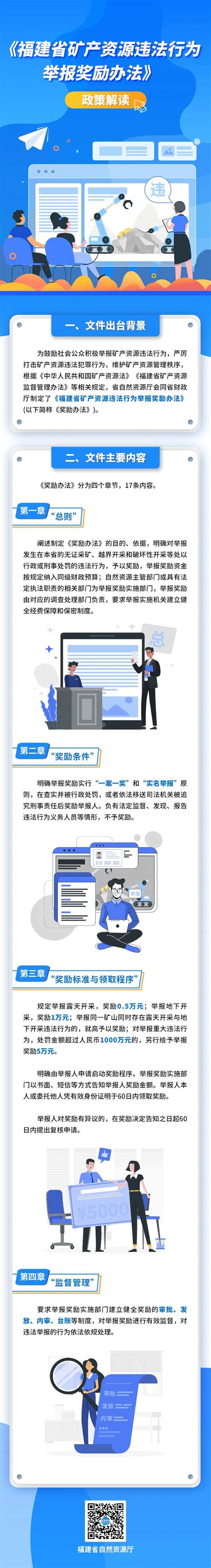 一图读懂 《福建省矿产资源违法行为举报奖励办法》政策解读部门政策文件解读福建省自然资源厅