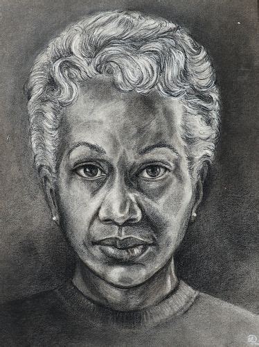 Elizabeth Asche Douglas Charcoal Drawing My Self Sold At Auction On 8th June Concept Art Gallery