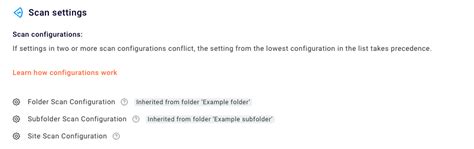 Defining The Scan Configuration For A Folder Portswigger