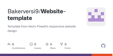 github bakerversi9 website template template from kevin powell s