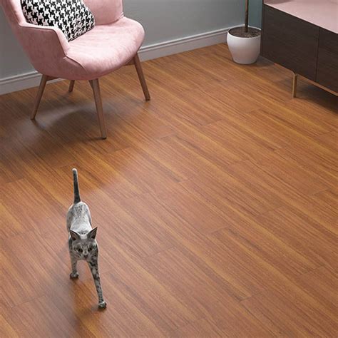 Waterproof Pvc Flooring Fire Resistant Self Stick Wooden Effect Pvc