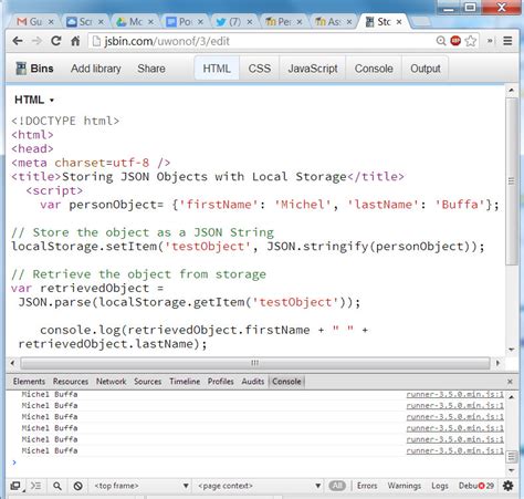 Html5 Web Storage Api