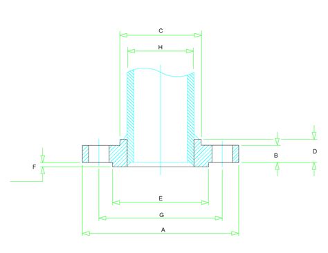 Flanges Dimensions Chart In Mm Slip On Flange Dimensions Class 150 To