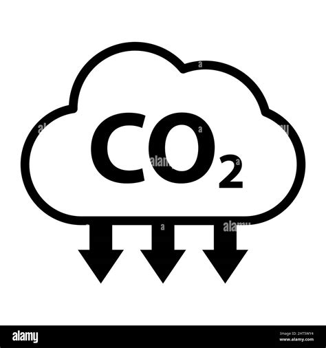 Co2 Reduce Cloud Icon Clean Global Emission Environment Eco Design