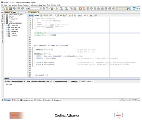 Embedded C Program For Pc To Pc Serial Communication Using Uart In Pic18f Using Mplab Ide