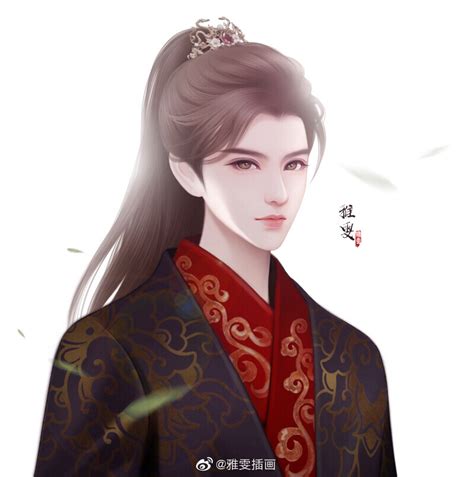 古风美男 〕作者 雅雯插画 堆糖，美图壁纸兴趣社区