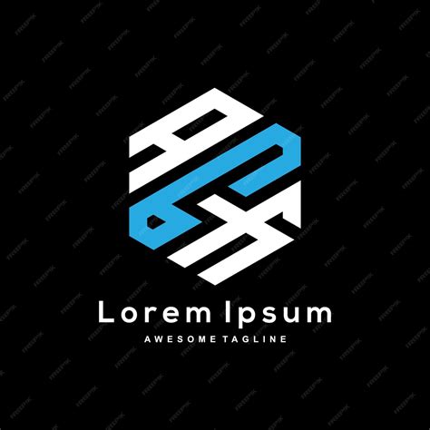 Premium Vector Agx Letter Polygon Shape Logo Design