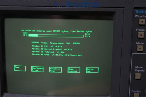 Tektronix Vm700a Waveform Vector And Measurement Scope N I Broadcast Ltd
