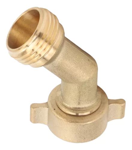 Conector De Codo Para Manguera De Jardín 45 Grados Roscas Envío Gratis