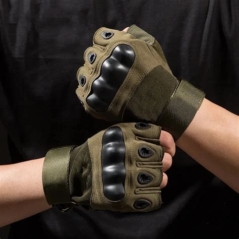 Ao Ar Livre Luvas T Ticas Airsoft Esporte Luvas Meio Dedo Tipo Militar