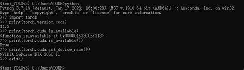 【yolov5】 01 3060显卡 Gpu版本环境搭建与运行yolov5环境配置显卡 Csdn博客