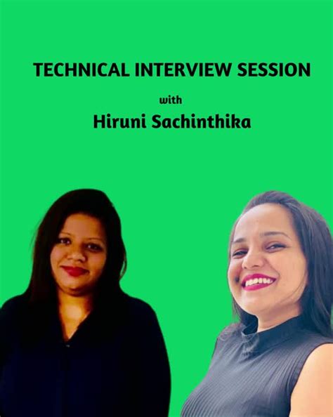 hiruni sachinthika on technical interviews sanali kaushalya posted on