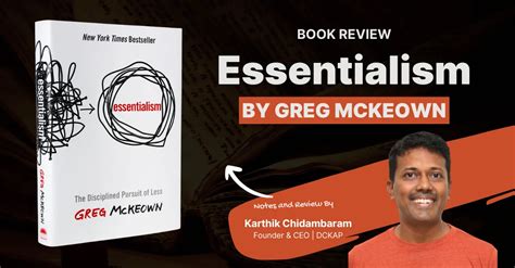 Book Review Essentialism By Greg Mckeown