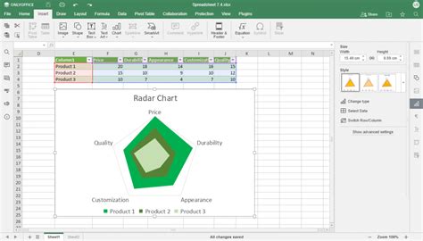 Onlyoffice Docs 7 4 Released Drawing Radar Charts Combining Documents Upgraded Chatgpt