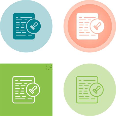 Document Permissions Vector Icon 40780377 Vector Art At Vecteezy