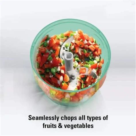 Blade In Manual Food Chopper Compact Powerful Hand Held Vegetable Chopper Ml At Rs