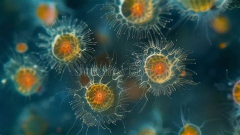 The Life Cycle Of A Ciliate Protozoa Captured In Stages Of Binary
