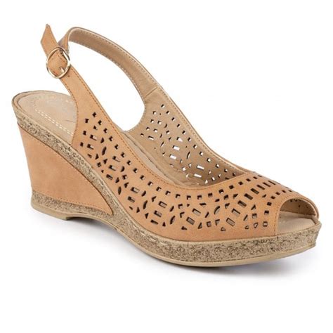 Lunar Phoenix Peep Toe Wedge Sandal Womens From Westwoods Uk