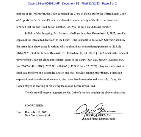 Michael Cohens Lawyer Gets Caught Referencing Nonexistent Cases Rlaw