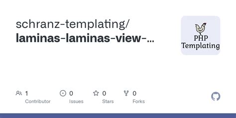 GitHub Schranz Templating Laminas Laminas View Integration