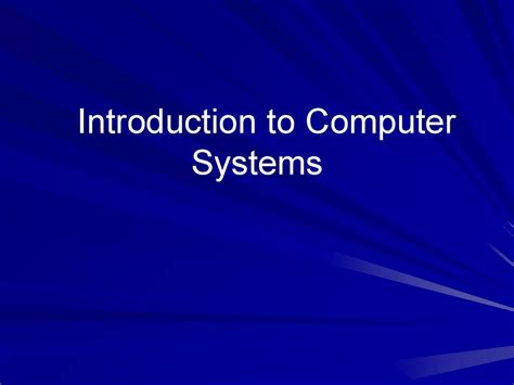 Introduction To Computer Systems презентация онлайн