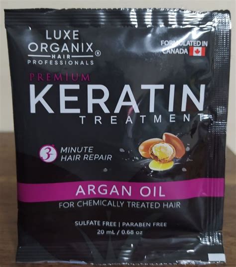 Luxe Organix Premium Keratin Treatment Argan Oil Sachet 20ml 1 Piece